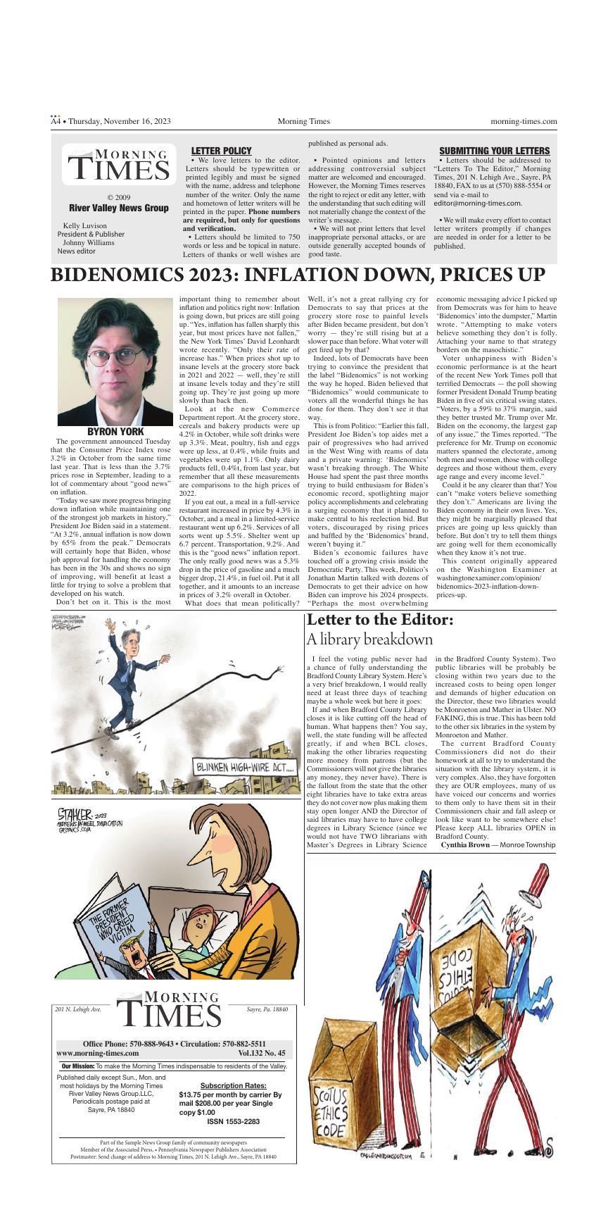 Page A4 | e-Edition | morning-times.com