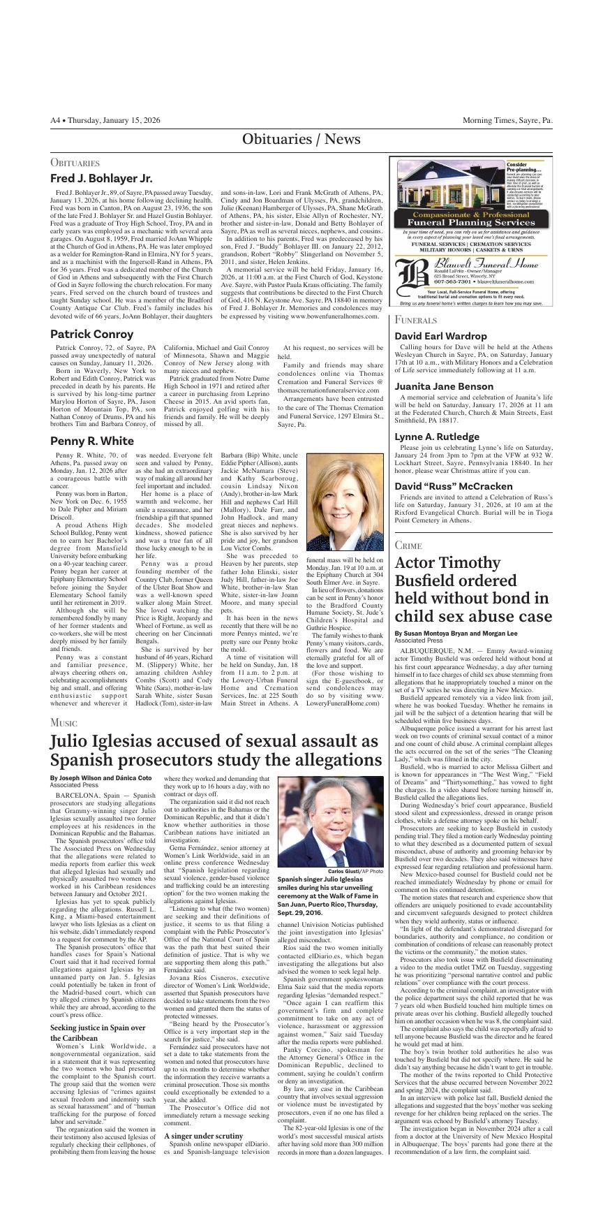 Page A4 | e-Edition | morning-times.com