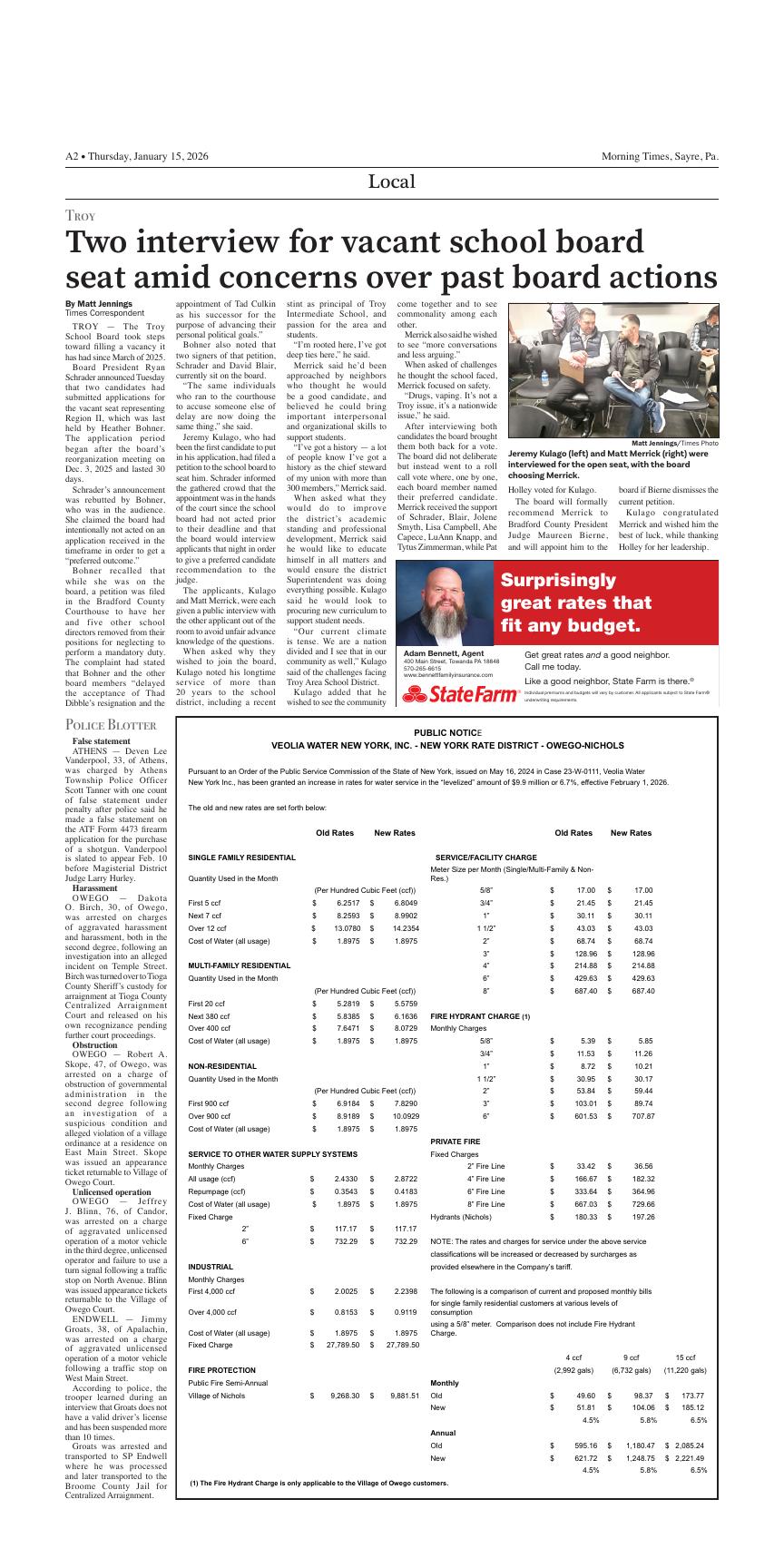 Page A2 | Morning Times | morning-times.com