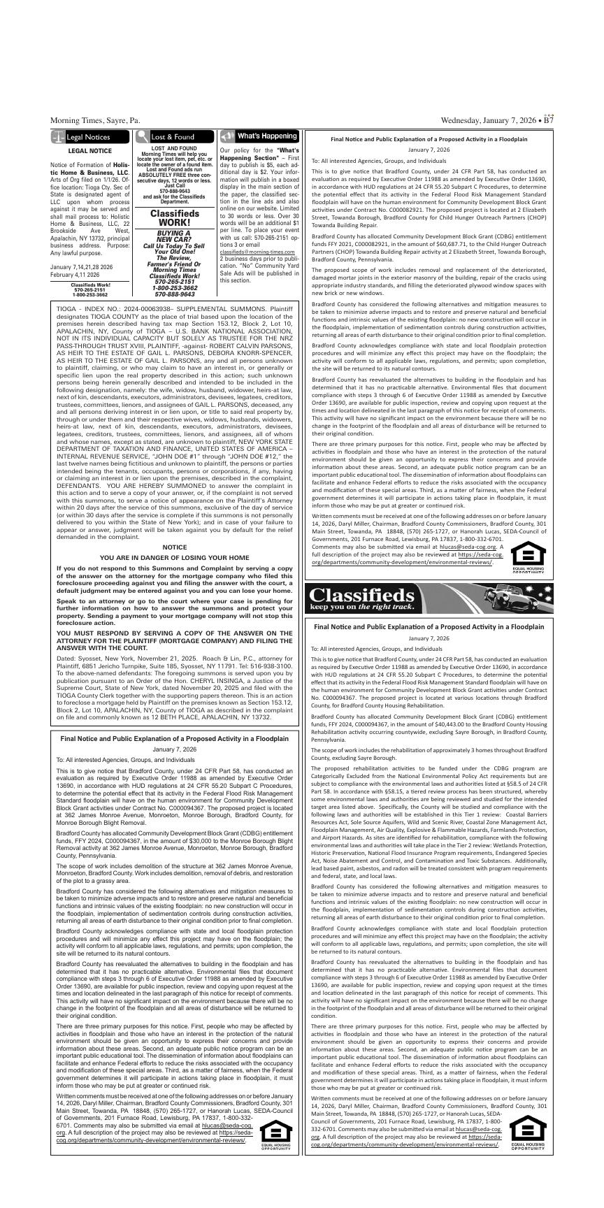 Page B7 | Morning Times | morning-times.com
