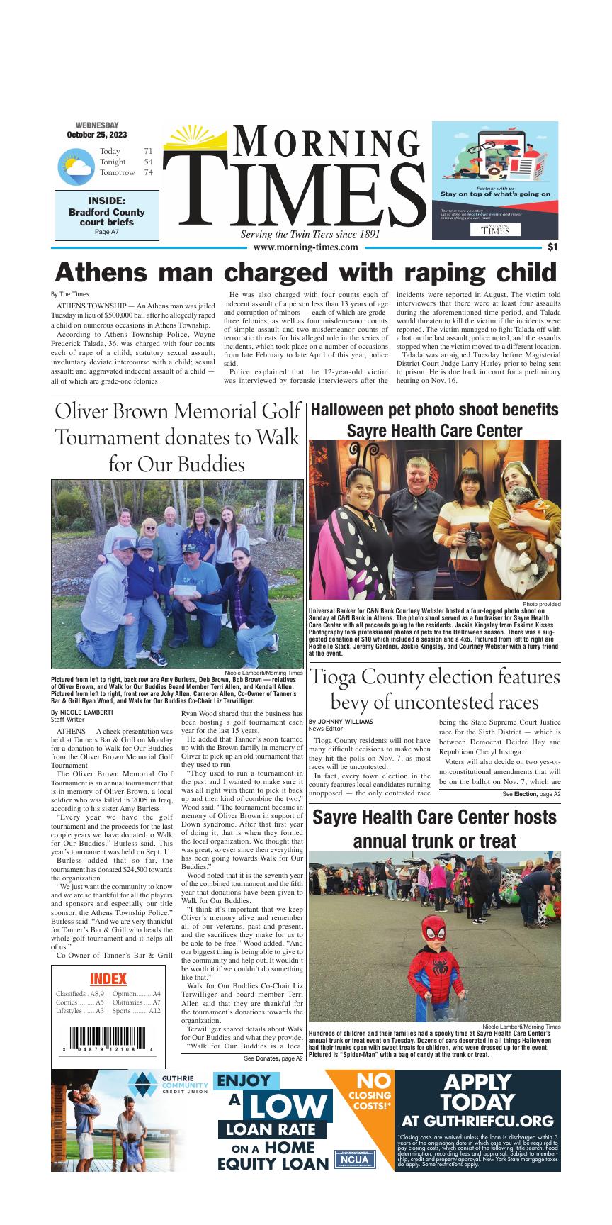 Page A1 | e-Edition | morning-times.com