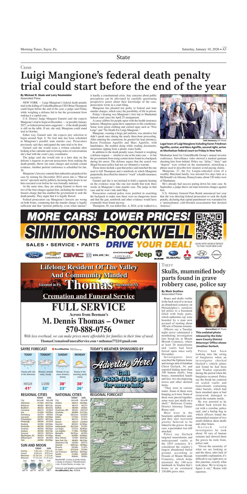 Page A3 | Morning Times | morning-times.com
