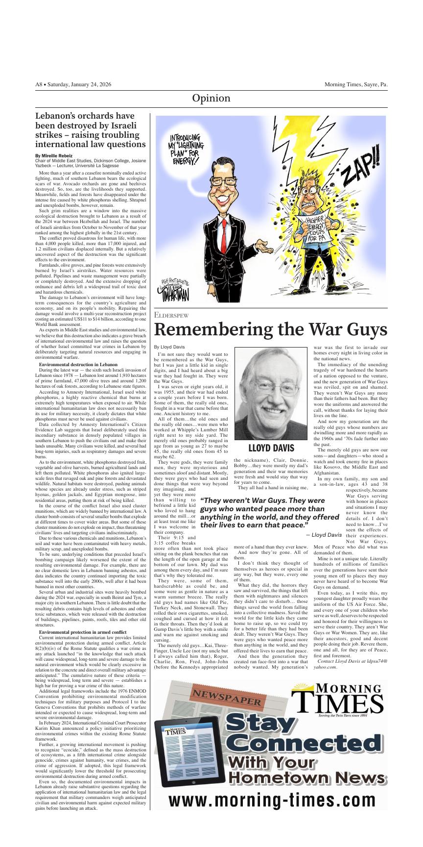 Page A8 | e-Edition | morning-times.com