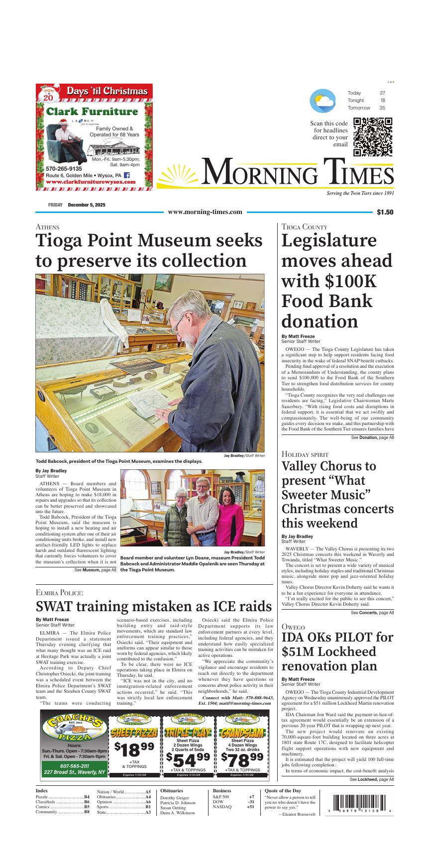 Page A1 | e-Edition | morning-times.com