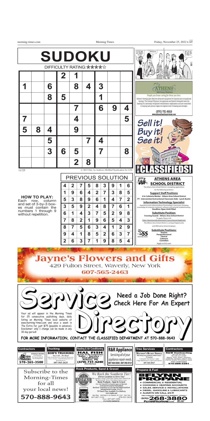 Page A9 | e-Edition | morning-times.com