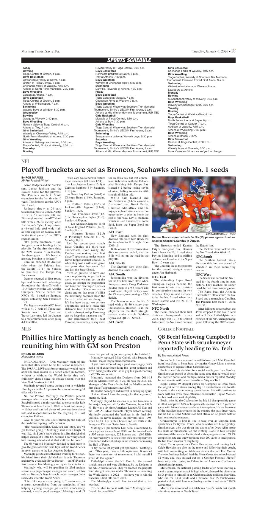 Page B3 | e-Edition | morning-times.com