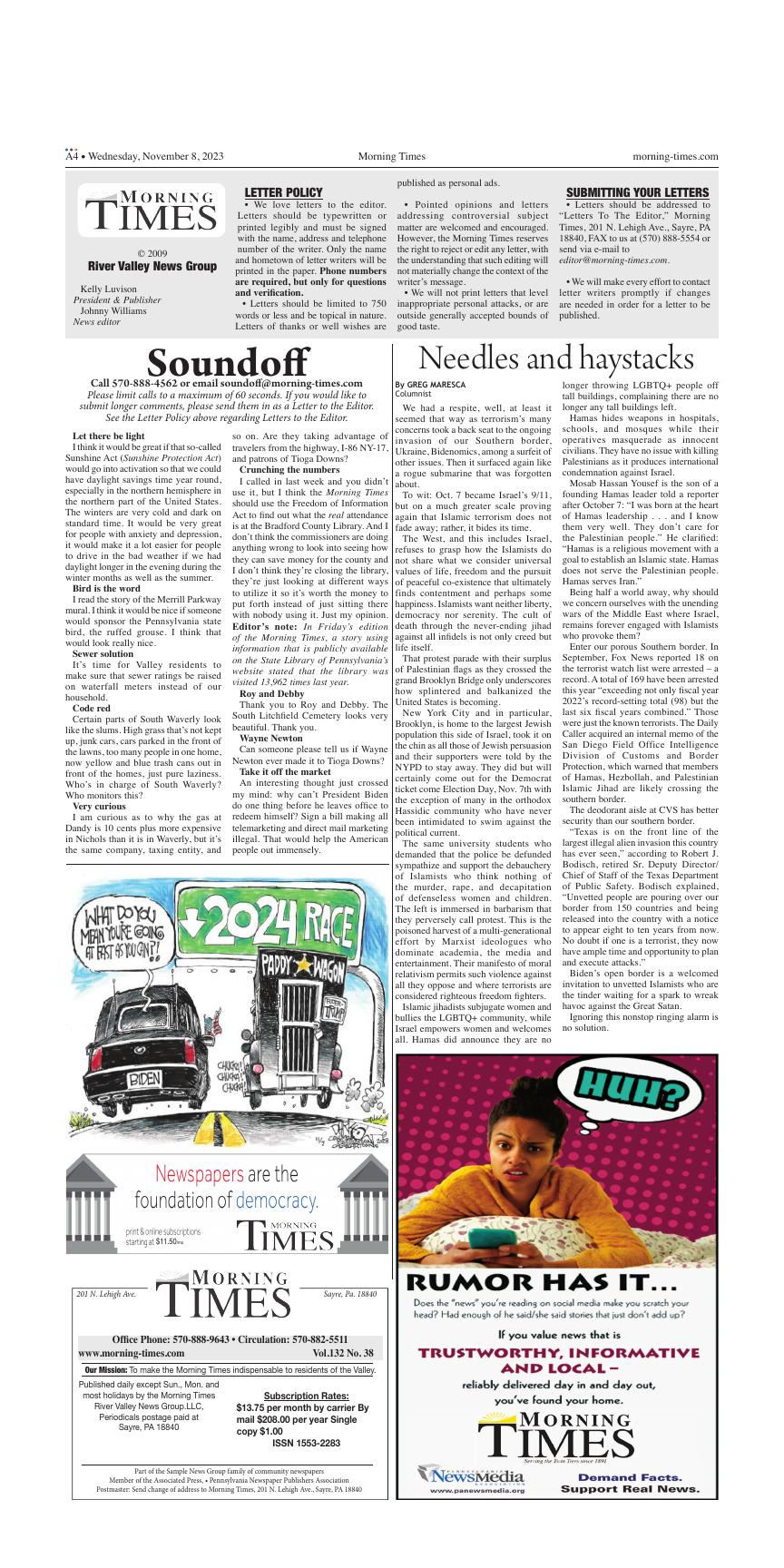 Page A4 | e-Edition | morning-times.com