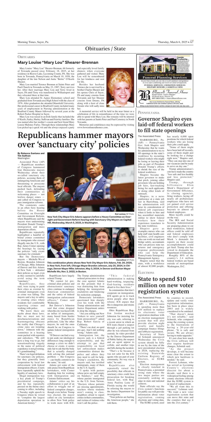 Page A7 | e-Edition | morning-times.com