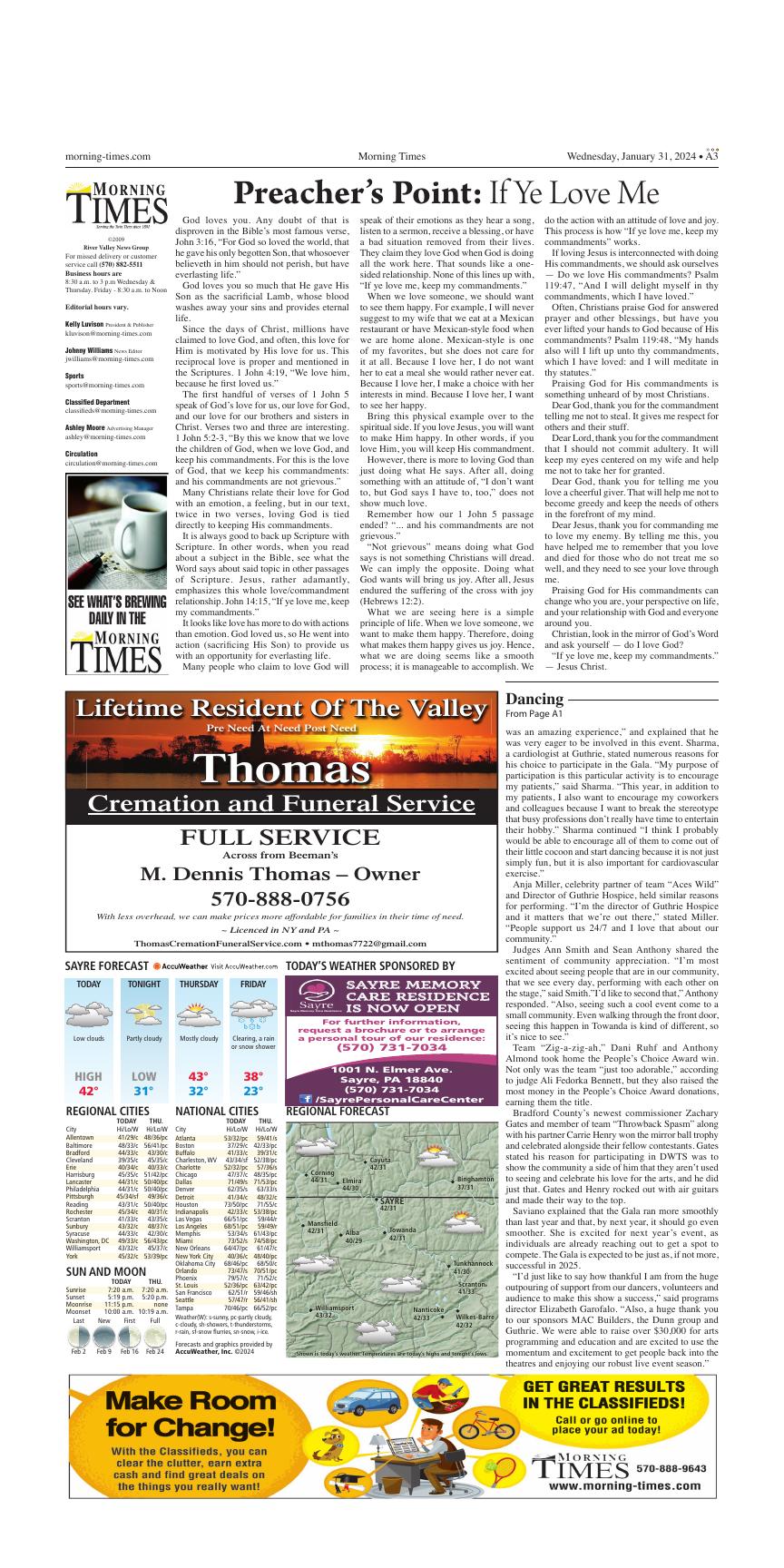 Page A3 | e-Edition | morning-times.com