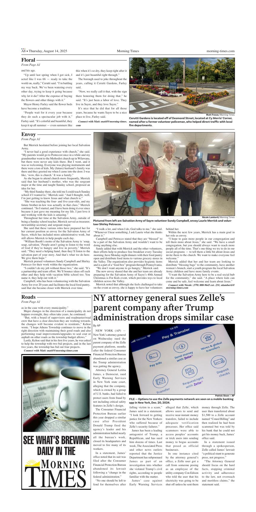 Page A8 | Morning Times | morning-times.com