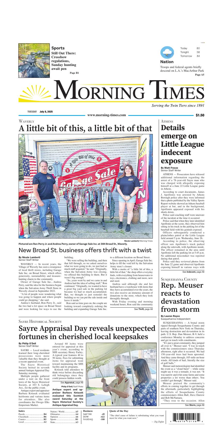 Page A1 | e-Edition | morning-times.com