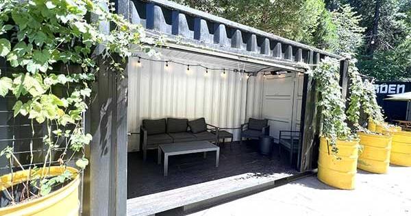 Brewery transforms shipping container into unique lounge | News ...