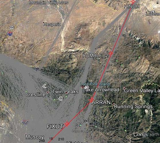 FAA flight tracking over Lake Arrowhead | News | mountain-news.com