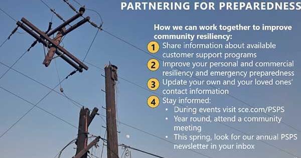 PSPS Meeting: Southern California Edison Provided Info | News ...