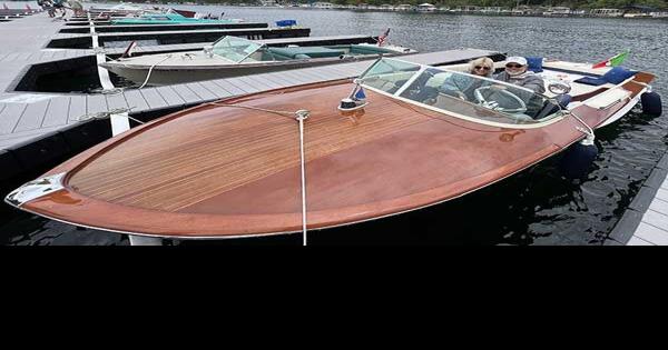Local residents showcase historic Riva Olympic boat | News | mountain ...