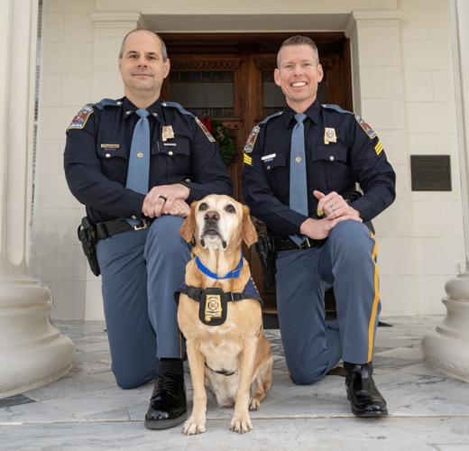 Millie, the Work Zone Safety Dog, named honorary ALEA trooper | News ...