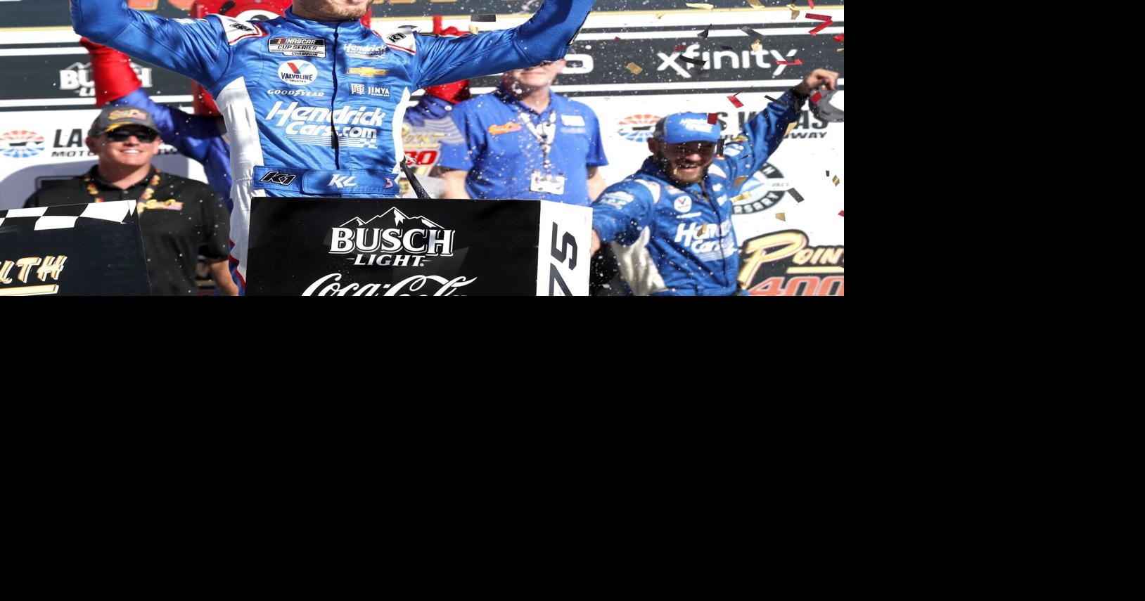 Larson earns spot in NASCAR's championship race with victory at Las ...