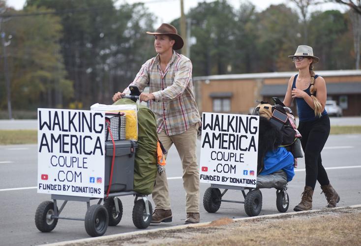 ‘Finding a source of happiness’: Missouri couple on quest to walk ...