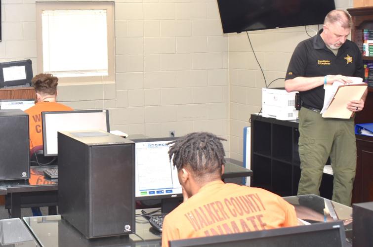 Bags of brochures for exiting inmates providing resources | News ...