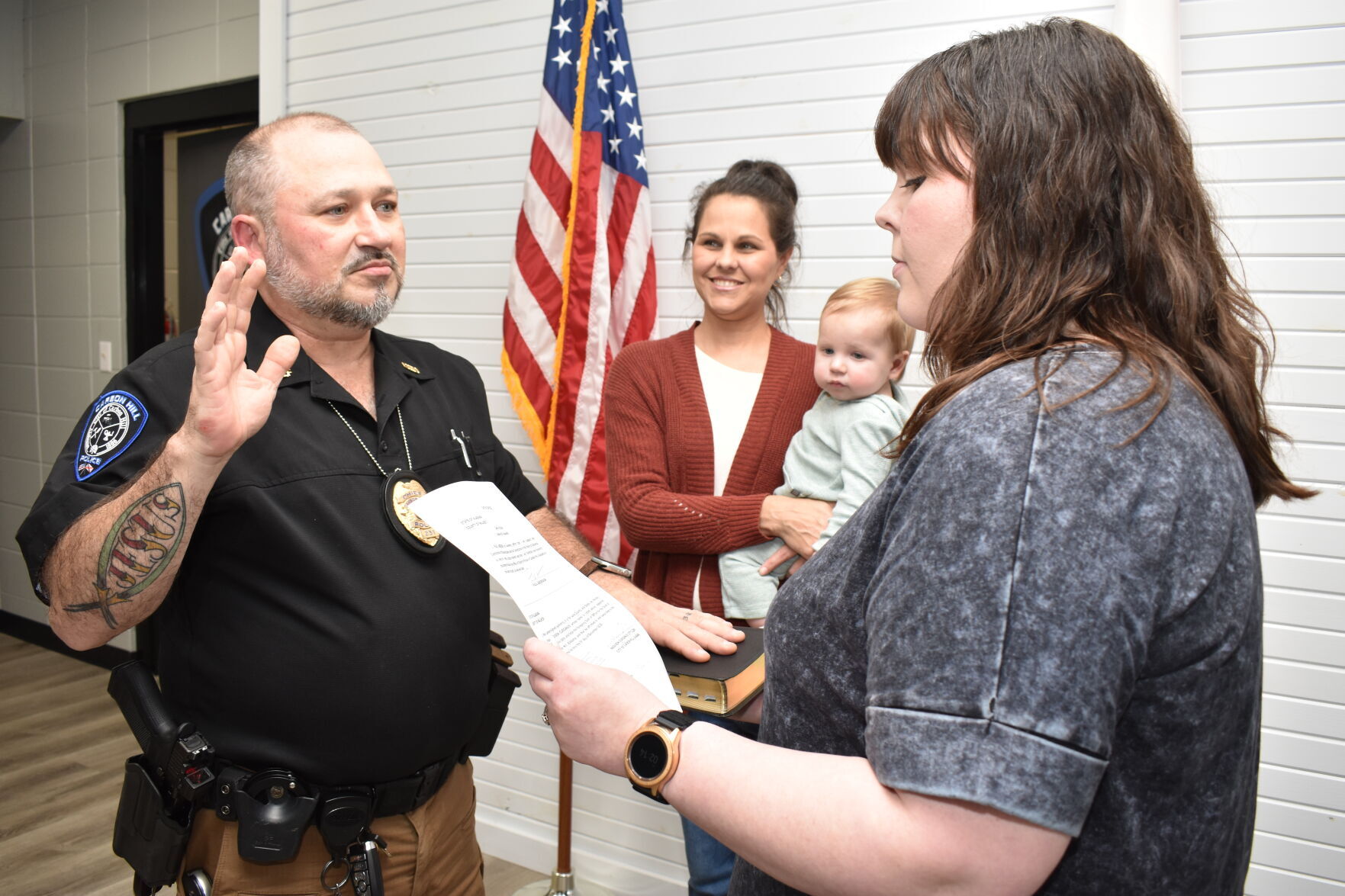 Paul Anderson sworn in as Carbon Hill's police chief | News ...