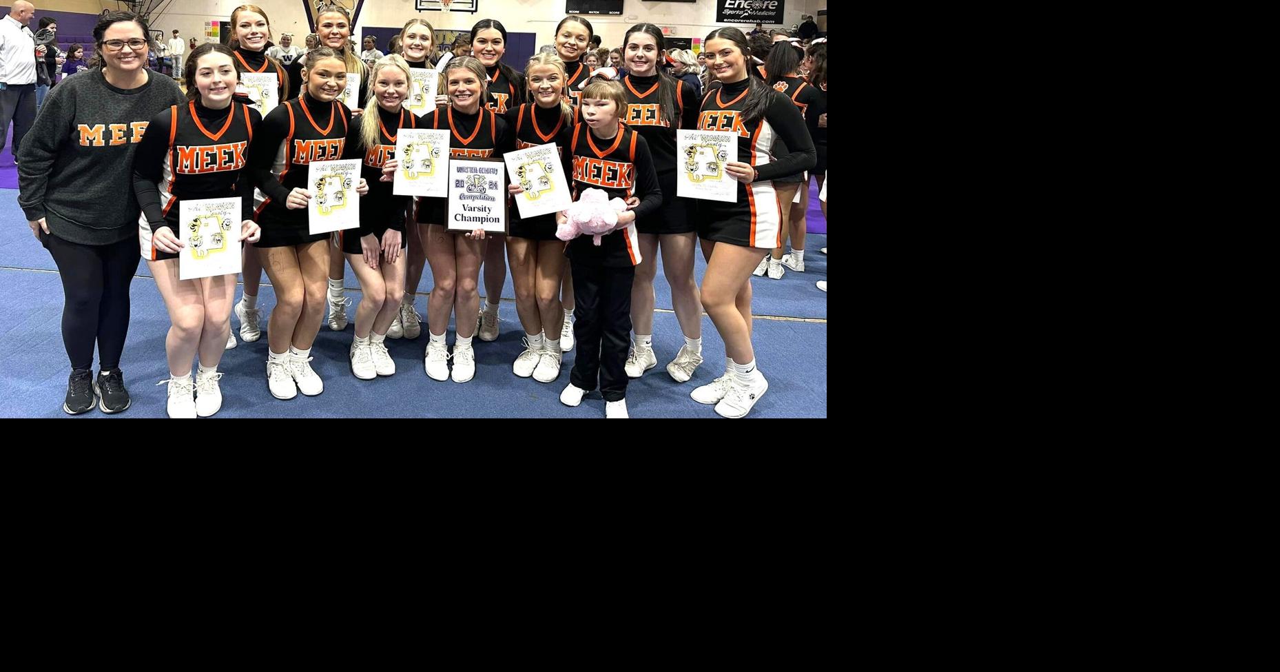Meek High School varsity cheerleaders win county championship | Sports ...