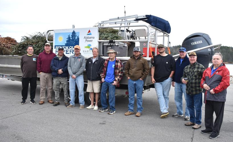 Trees placed in Smith Lake as habitat for fish | News | mountaineagle.com