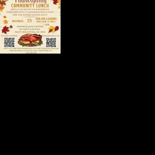 Pilot Mountain hosting Thanksgiving meals at Armfield | News ...