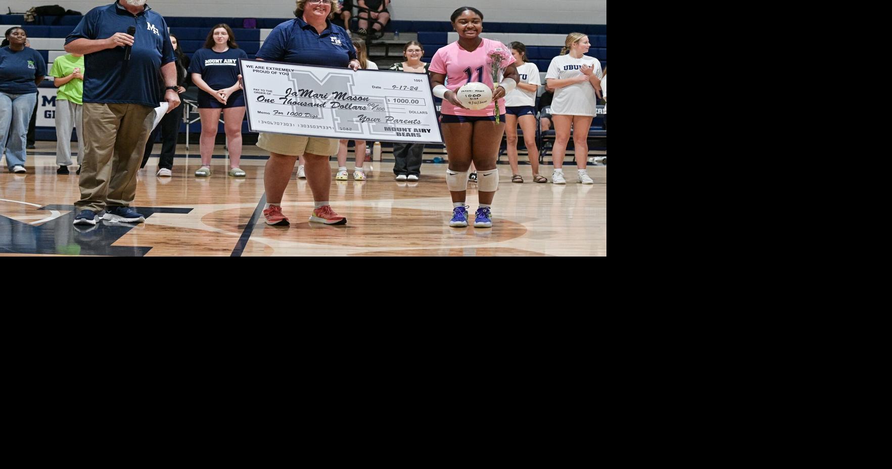 Mount Airy's Jamari Mason records 1000th career dig | Sports ...
