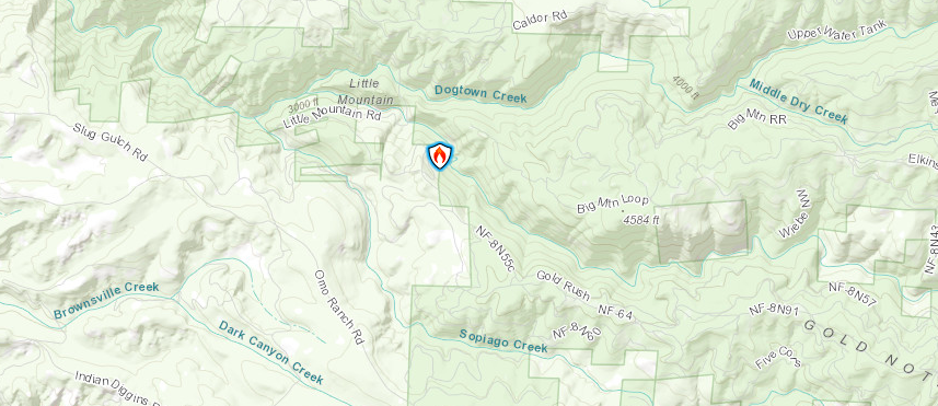 Forest fire burning east of Omo Ranch | News | mtdemocrat.com