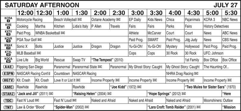 TV Listings | News | mtdemocrat.com
