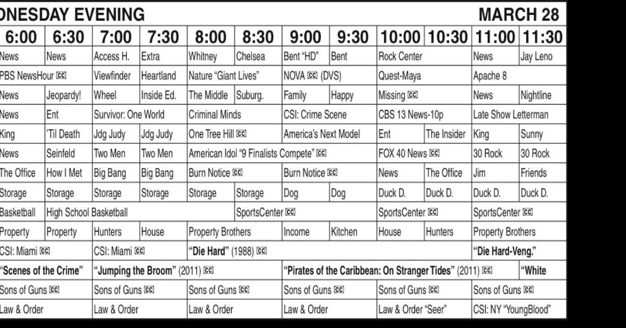 TV Listings | News | mtdemocrat.com