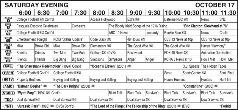 TV Listings | News | mtdemocrat.com