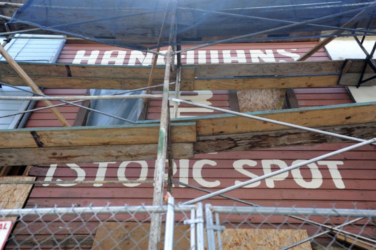 Working on the Hangman’s Tree building | Photo Galleries | mtdemocrat.com