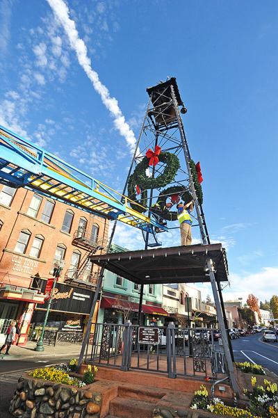 Photo gallery: Placerville’s Bell Tower readied for Festival of Lights ...