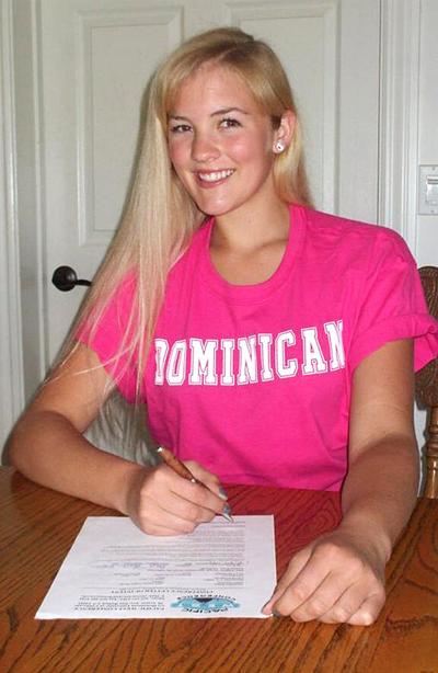 Samantha Rains signs with Dominican | Sports | mtdemocrat.com