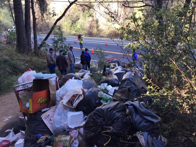 Volunteers go to work in homeless camp clean-up | News | mtdemocrat.com