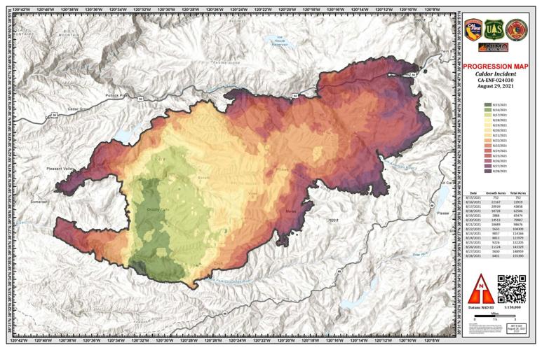 Caldor remains at 19% containment, fire weather watch coming Monday ...