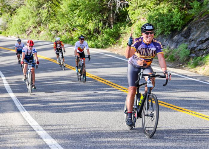 Cyclists take in the views along America's Most Beautiful Bike Ride ...