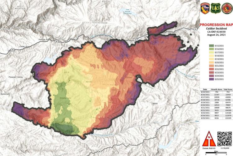 Aug. 26 Caldor Fire maps | News | mtdemocrat.com