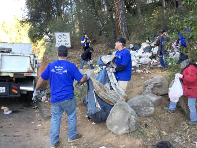 Volunteers go to work in homeless camp clean-up | News | mtdemocrat.com