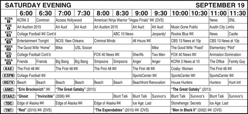 TV Listings | News | mtdemocrat.com