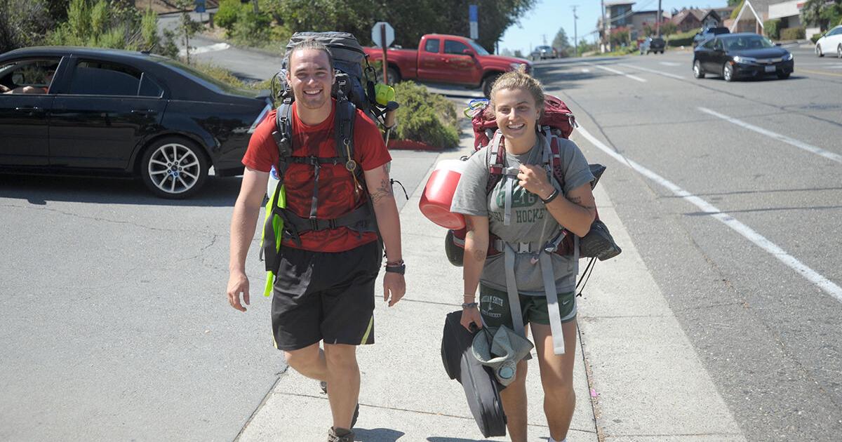 Cross-country pedestrian pair make pit stop in Placerville | News ...