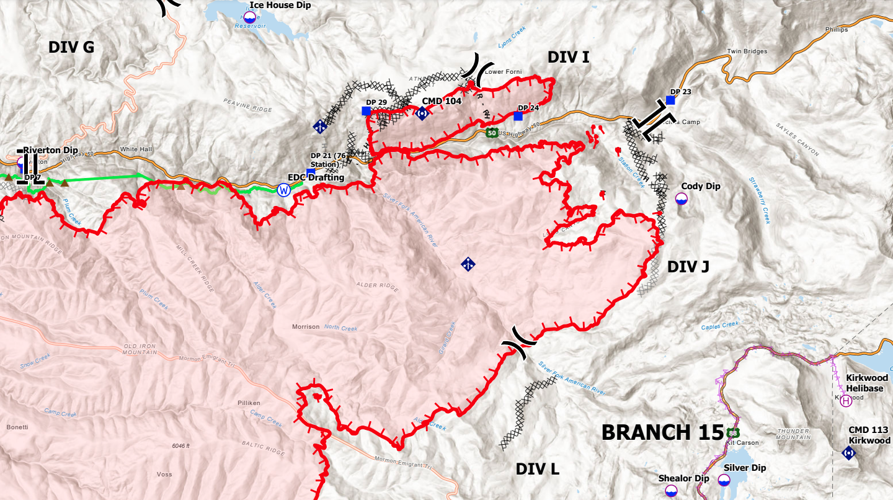 Aug. 26 Caldor Fire maps | News | mtdemocrat.com