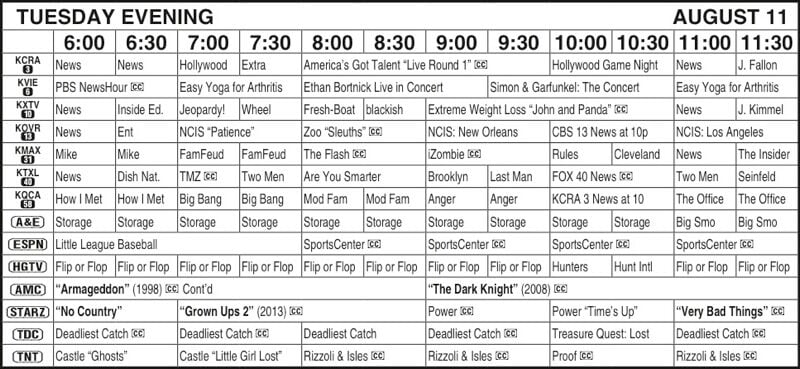 TV Listings | News | mtdemocrat.com