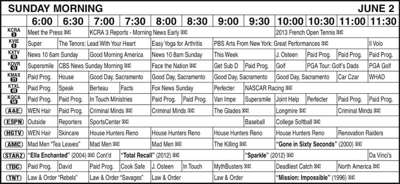 TV Listings | News | mtdemocrat.com