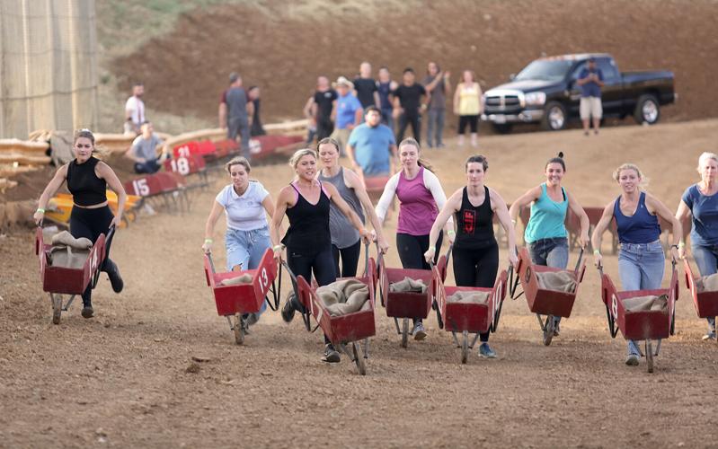 Crashes and dashes — try to keep your shoes on for the wheelbarrow ...