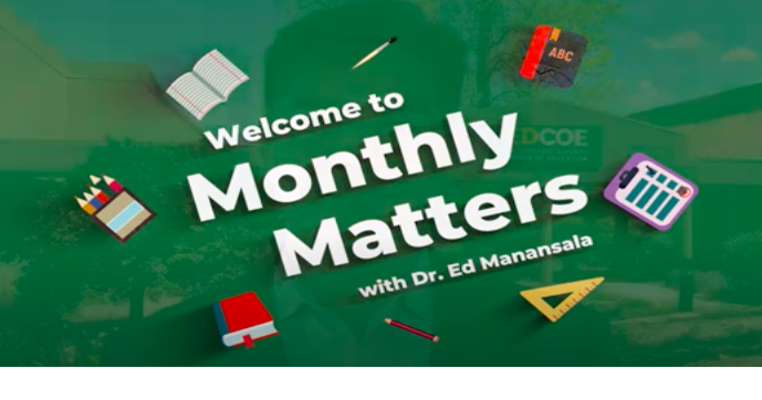 Monthly Matters with Dr. Ed Manansala | Video Gallery | mtdemocrat.com