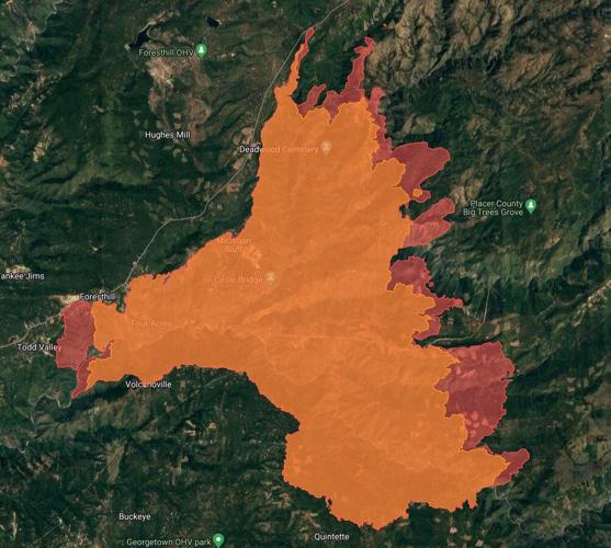 Map shows Mosquito Fire’s latest growth | News | mtdemocrat.com