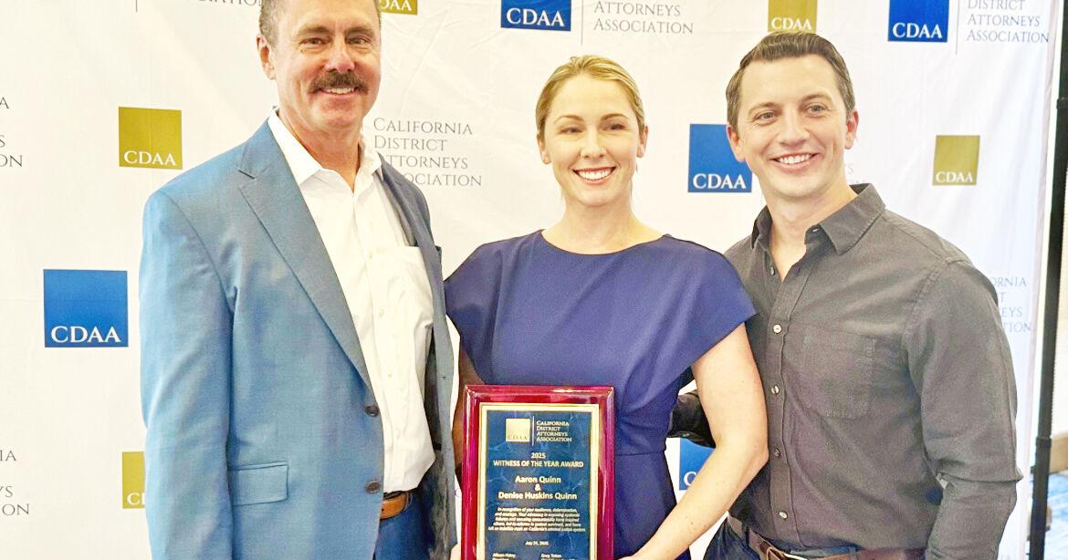 Denise and Aaron Quinn receive CDAA Witness of the Year Award | News ...