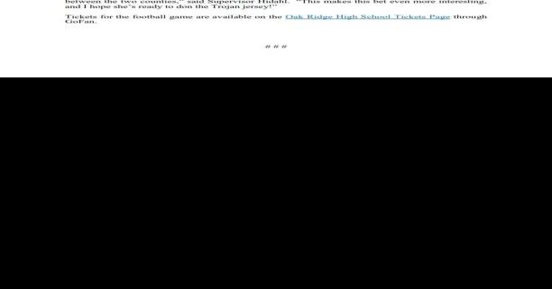 Will Turlock’s mayor don an Oak Ridge jersey? | Sports | mtdemocrat.com